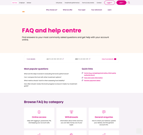 FAQ and help centre