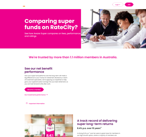 Comparing superannuation | Comparison | Aware Super | Award winning ...